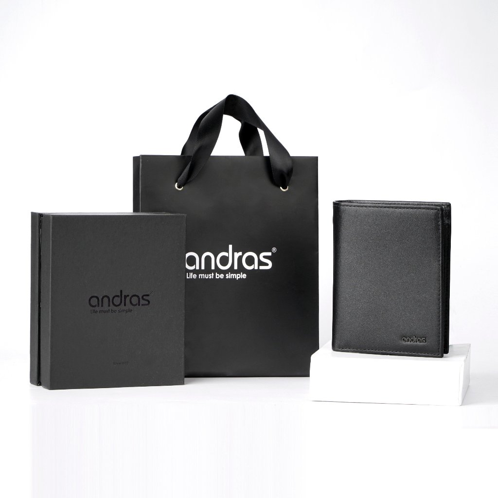 [Có Khắc Tên] Ví nam ba lá gập đôi Tri-fold Two Andras Official Store ...
