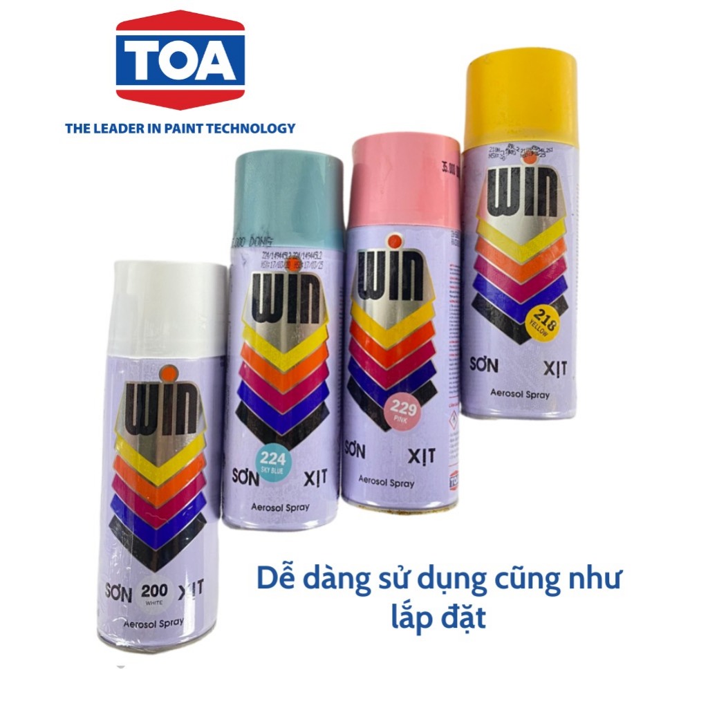 Sơn xịt Win cao cấp (chính hãng Toa) đủ màu 400ml | Shopee Việt Nam