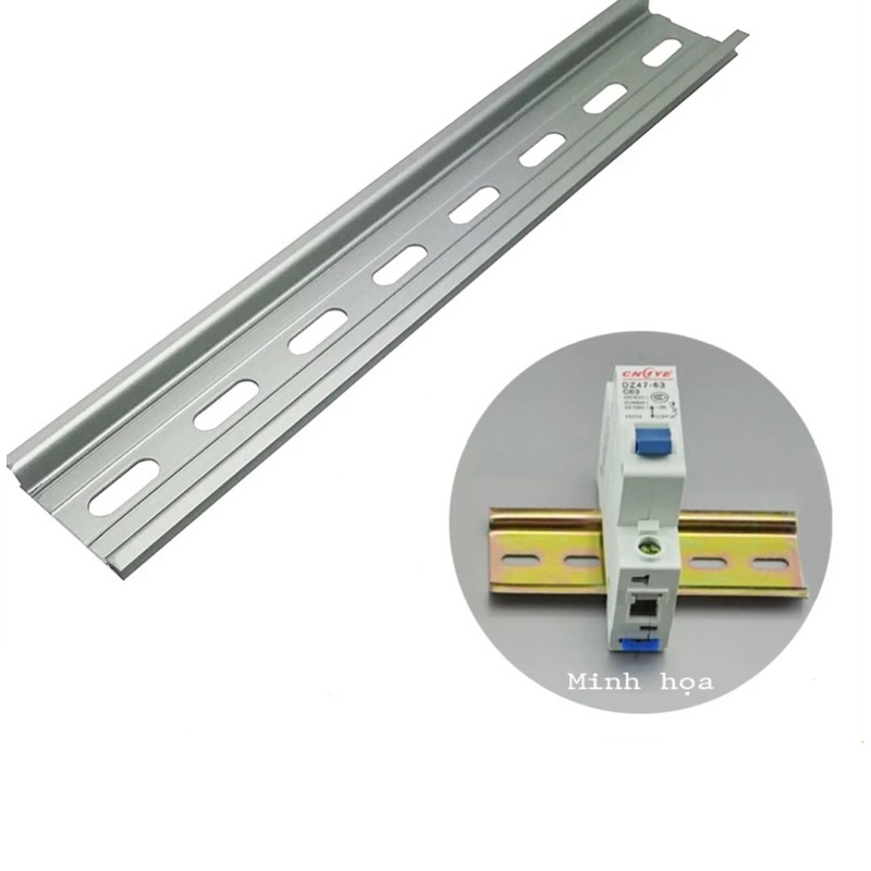 Thanh din rail, ray nhôm cài aptomat, khởi động từ, timer, nhôm cao cấp ...