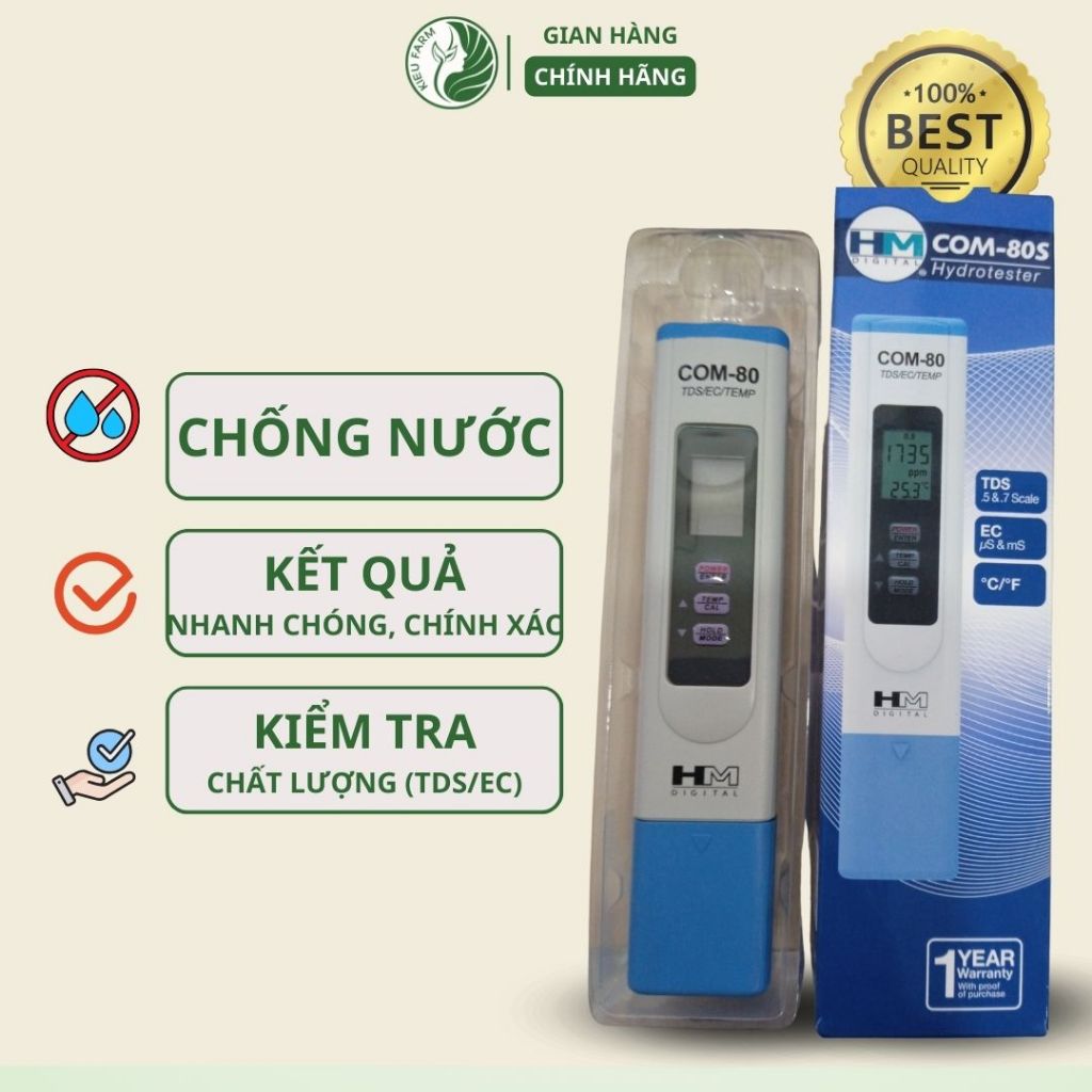 Bút đo tds/ec model COM-80 HM Digital USA_KIEU FARM | Shopee Việt Nam