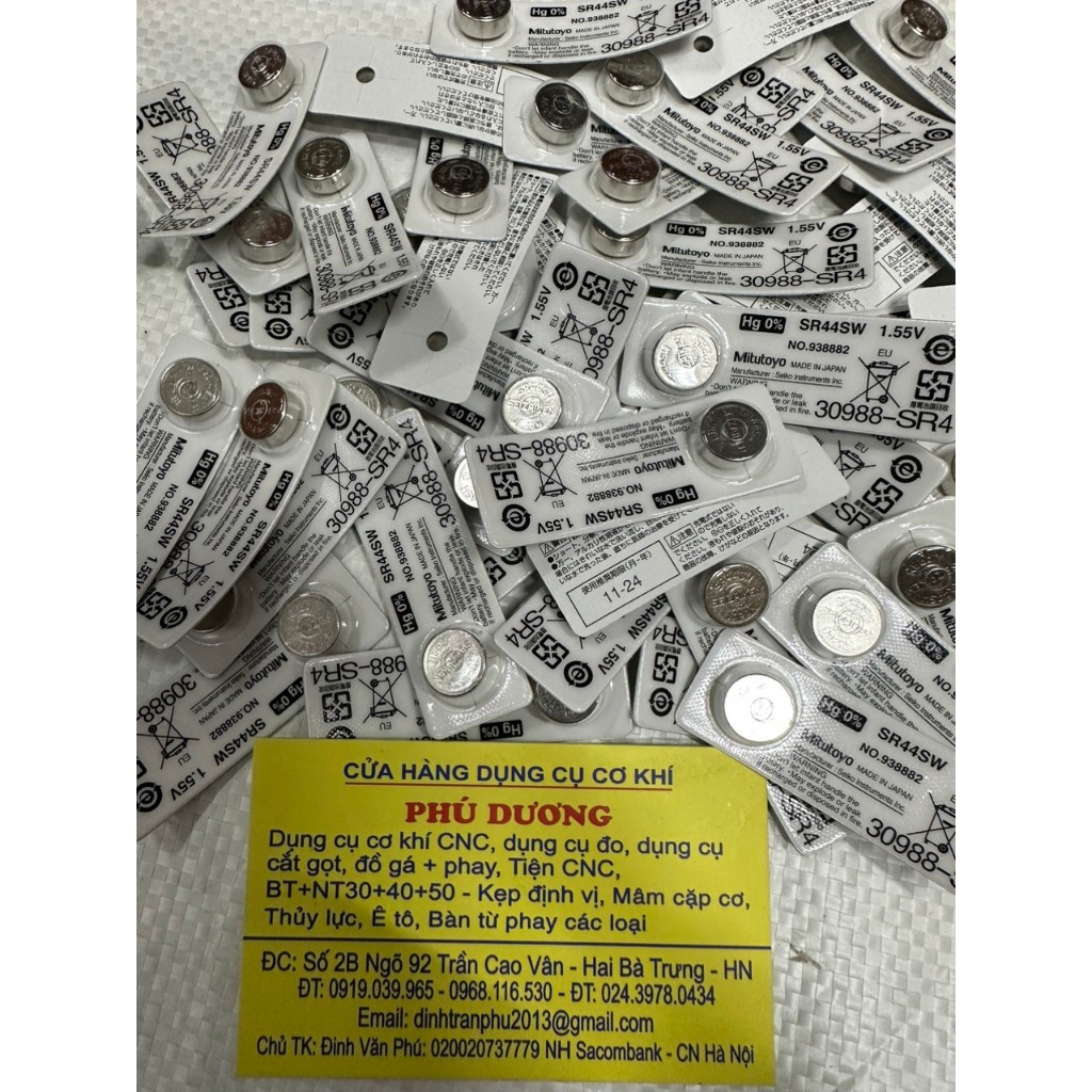 Pin điện tử nhật xịn chính hãng Mitutoyo 1.55v SR44SW (30988-SR4 ...