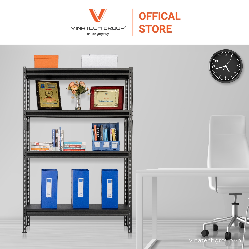 Kệ Sắt Đa Năng 💖VINATECH💖 Kệ Sắt V Lỗ 4 Tầng Để Hồ Sơ, Tài Liệu, Sách ...