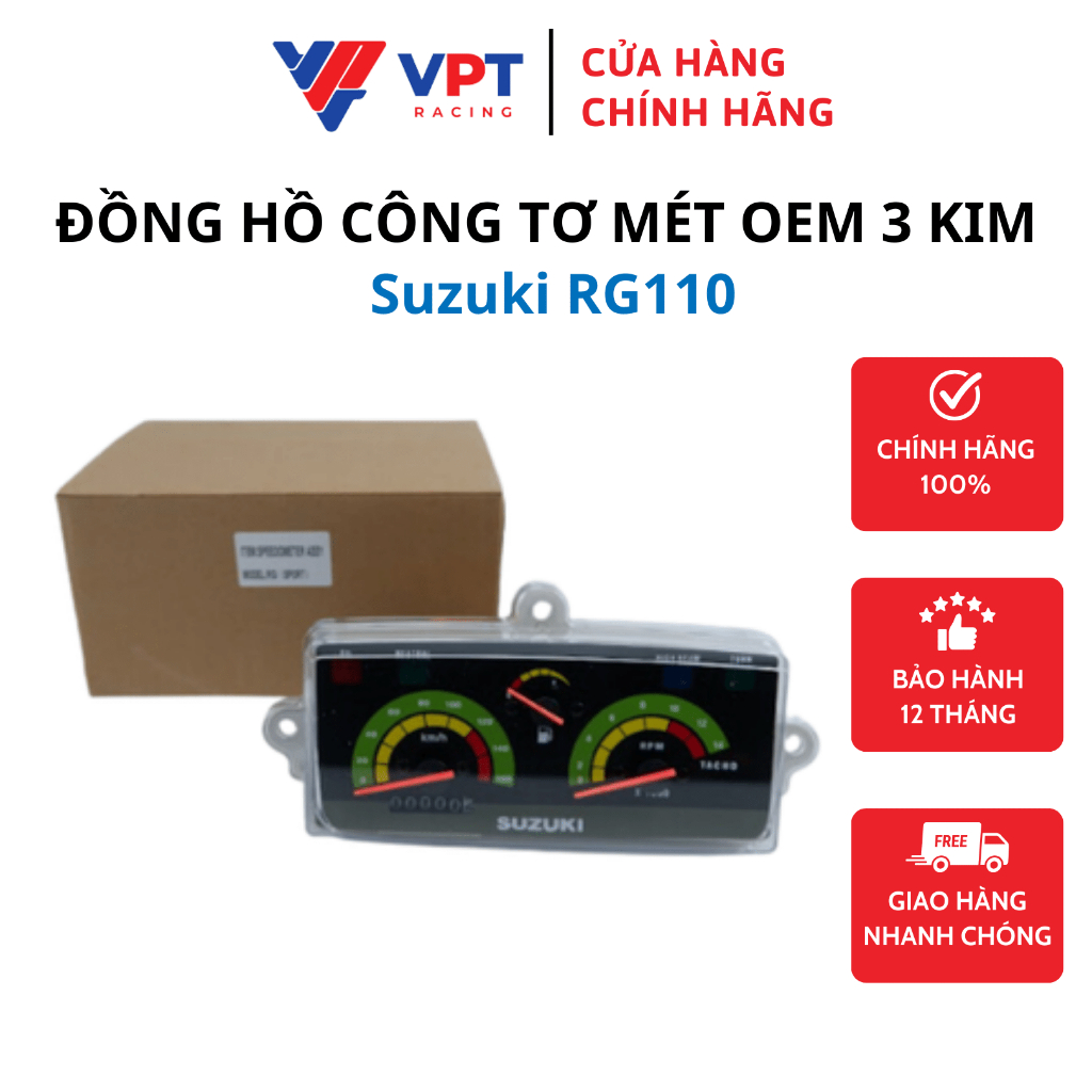 Đồng hồ công tơ mét 3 Kim cho Suzuki Xipo RG110 Màu Xanh - Chính hãng ...