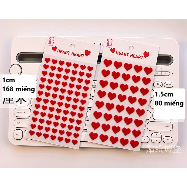 [Hàng sẵn] sticker trái tim dán doll, noru, mochi,... | Shopee Việt Nam