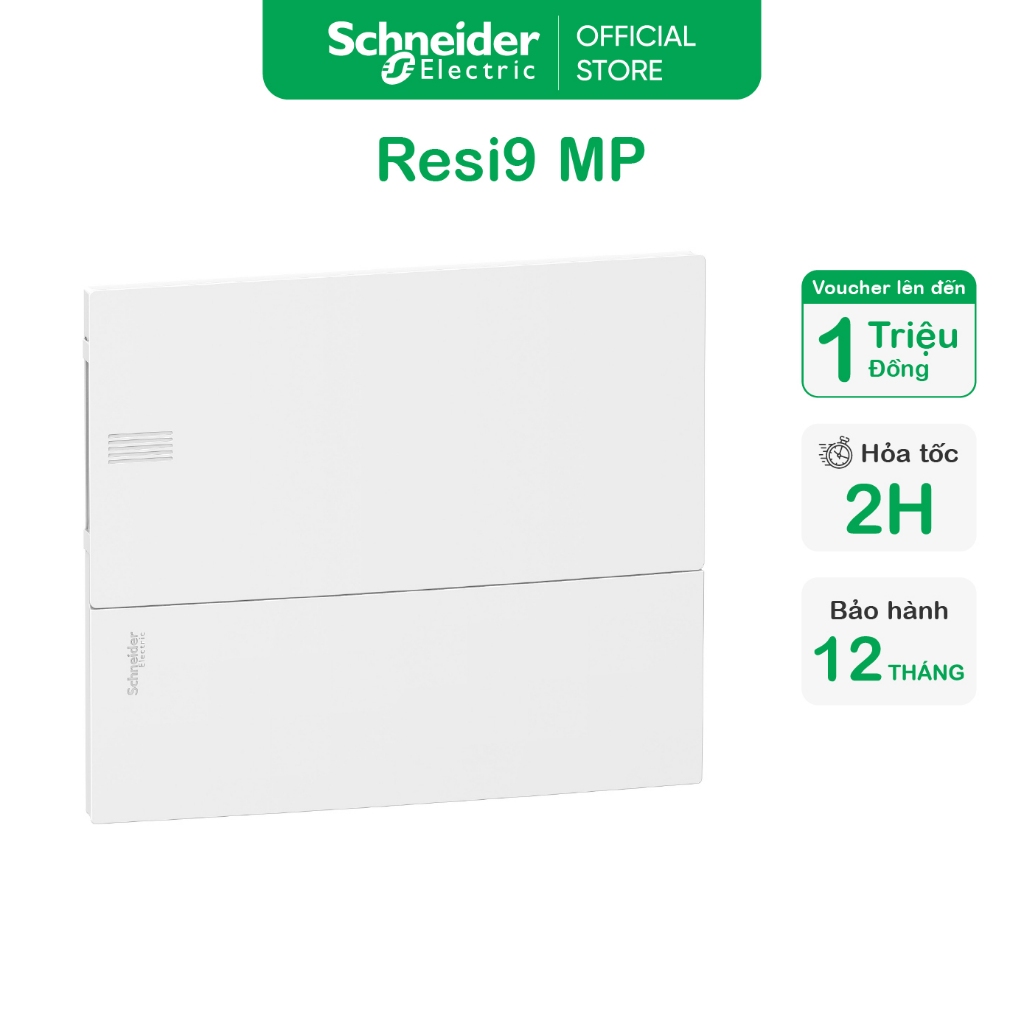 Tủ điện âm tường Mini Pragma cửa trắng IP40 Schneider MIP22104 MIP22106 ...