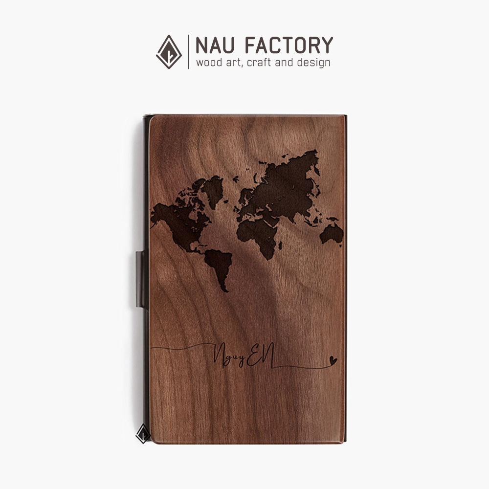 Hộp Name Card cao cấp NAU FACTORY khắc tên theo yêu cầu - Hộp đựng danh ...