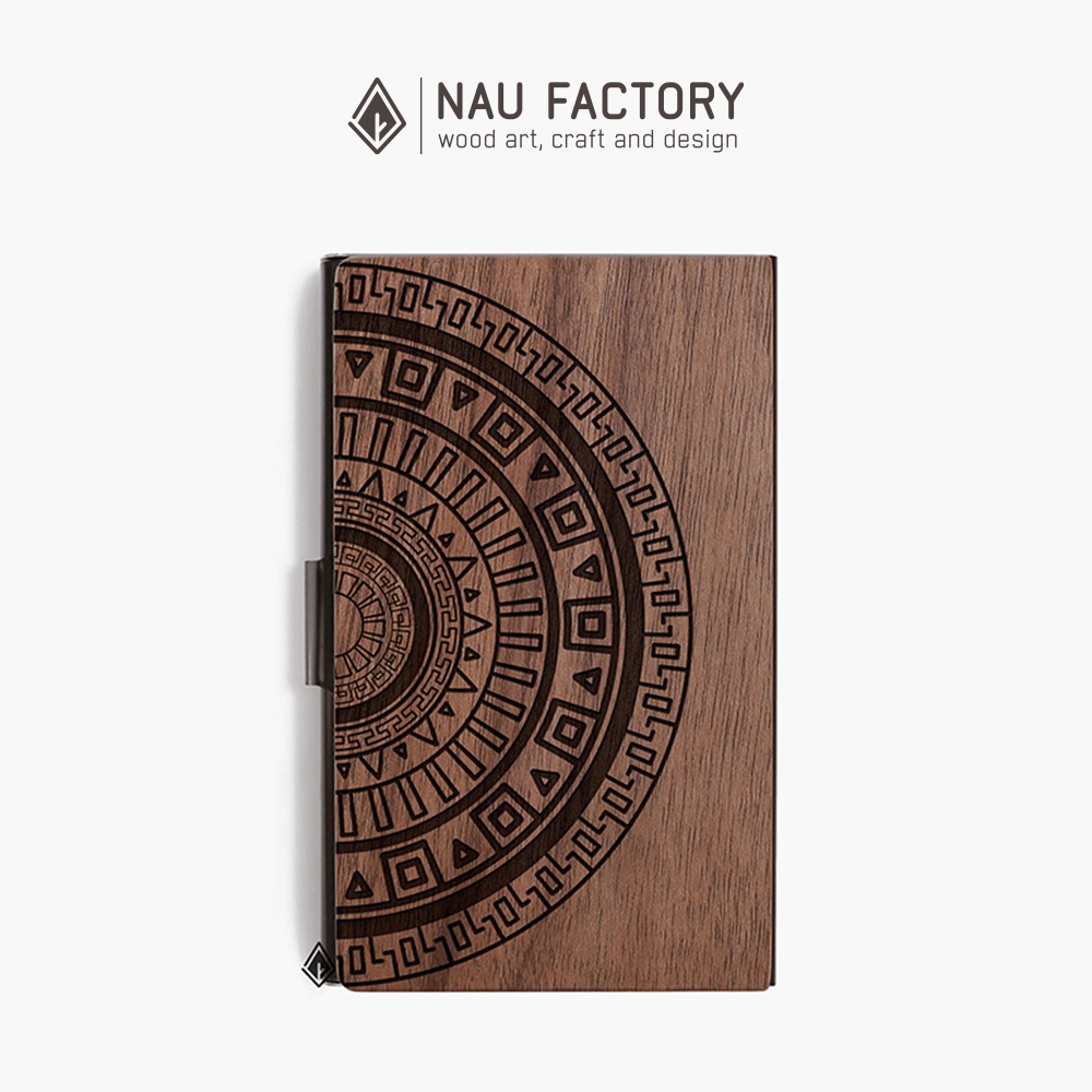 Hộp đựng Name Card, Danh Thiếp, Thẻ ATM cao cấp bằng gỗ Walnut NAU ...
