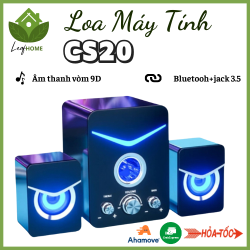 Loa Máy Tính Để Bàn CS20_ Loa máy tính super bass, thiết kế đèn Led ...