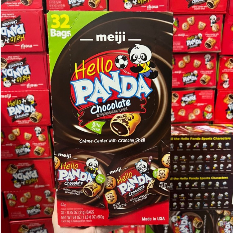 Bánh gấu Hello Panda Meiji ⚡ Chuẩn Mỹ ⚡ NEW DATE 01/2025⚡ SIÊU NGON ⚡ ...