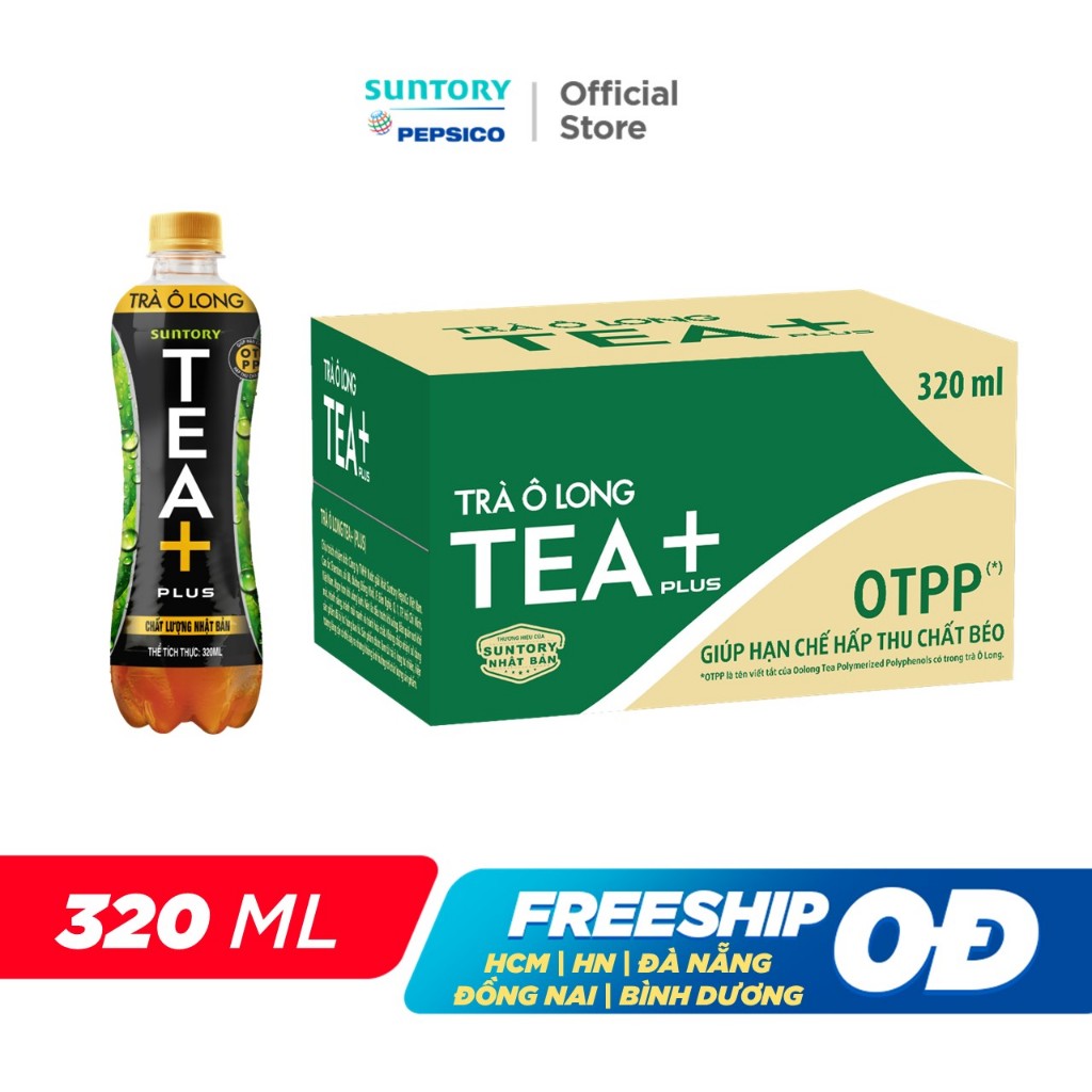 Thùng 24 Chai Trà Ô long Tea+ (320 ml/chai) | Shopee Việt Nam