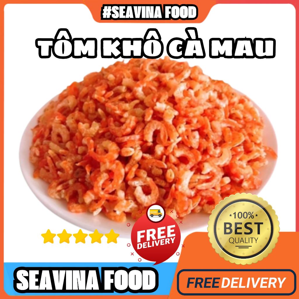 Tôm Khô CÀ MAU 200gr loại bình dân, chuyên nấu canh , nấu nước dùng rất ...