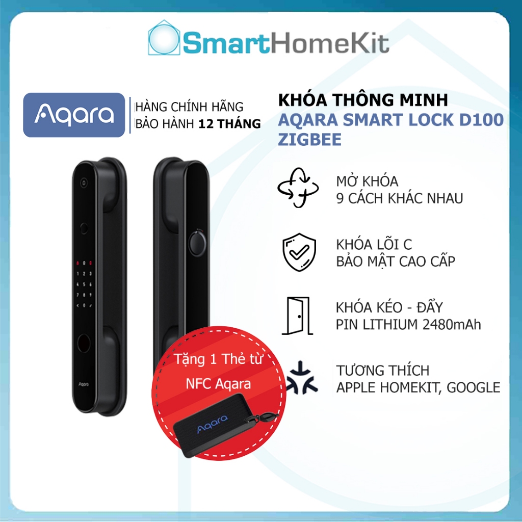 [Quốc Tế] Khóa Thông Minh Aqara A100 mã ZNMS02ES / D100 / N100 - Có ...