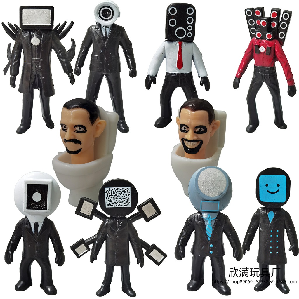 Mô hình nhân vật Skibidi Toilet (bộ 10) | Shopee Việt Nam