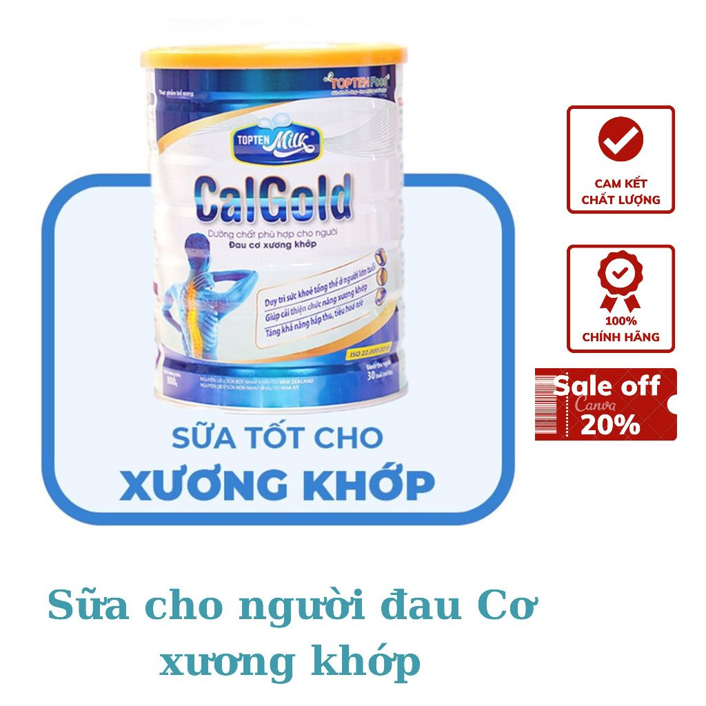 Sữa xương khớp CALGOLD TOPTEN Milk 800g | Shopee Việt Nam