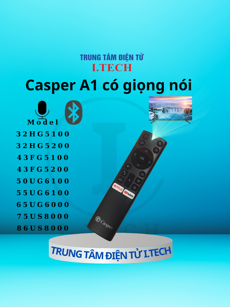 ( Chính Hãng) Điều Khiển tivi Casper A1 có giọng nói 2p | Shopee Việt Nam