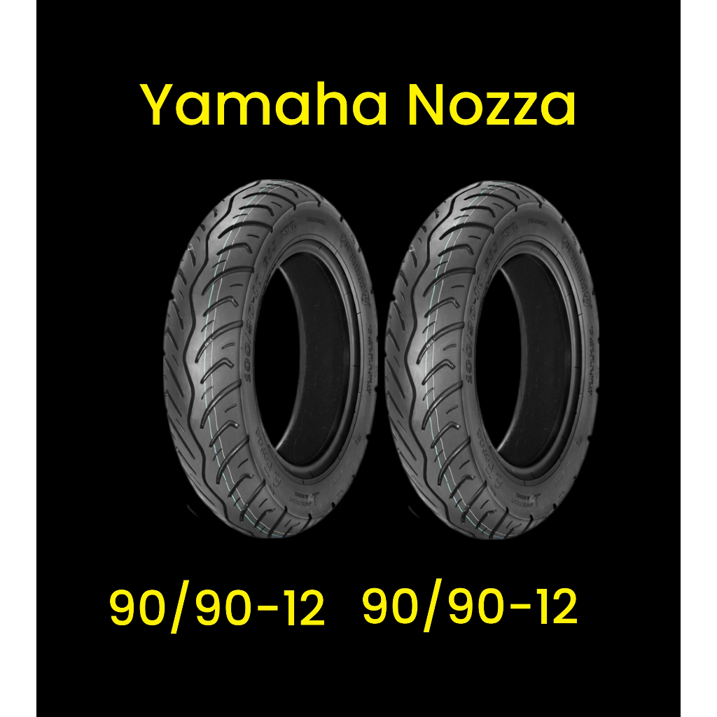 1 Cặp Vỏ Lốp Xe YAMAHA NOZZA size 90/90-12 EUROMINA | Shopee Việt Nam