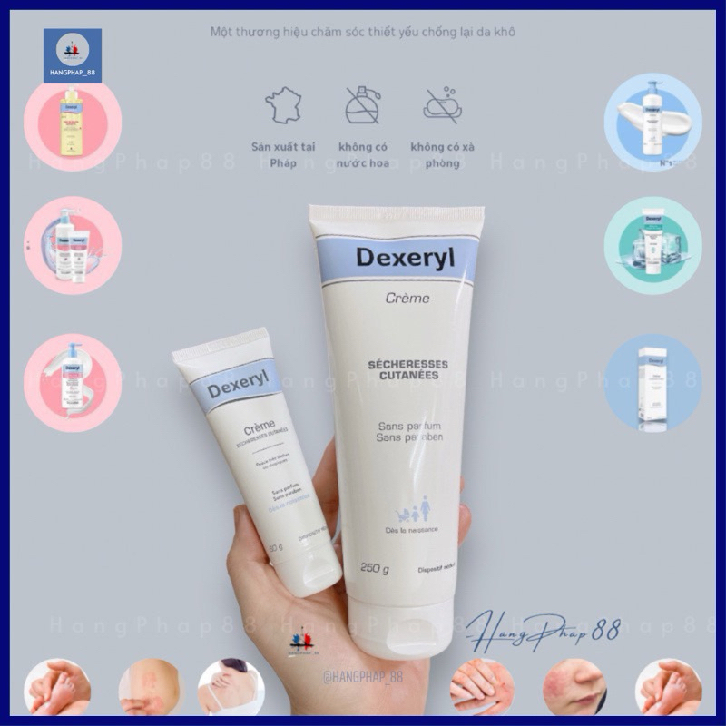 KEM DEXERYL PHÁP MẪU MỚI GLYCEROL DÙNG CHO CẢ GIA ĐÌNH 50g Và 250g ...