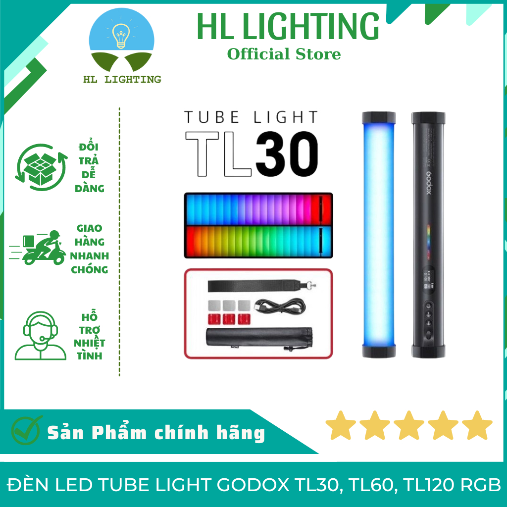 Đèn Led Tube Light Godox TL30, TL60, TL120 RGB - Đèn Led Đa Năng Cho Nhiếp Ảnh Và Quay Phim HL ...