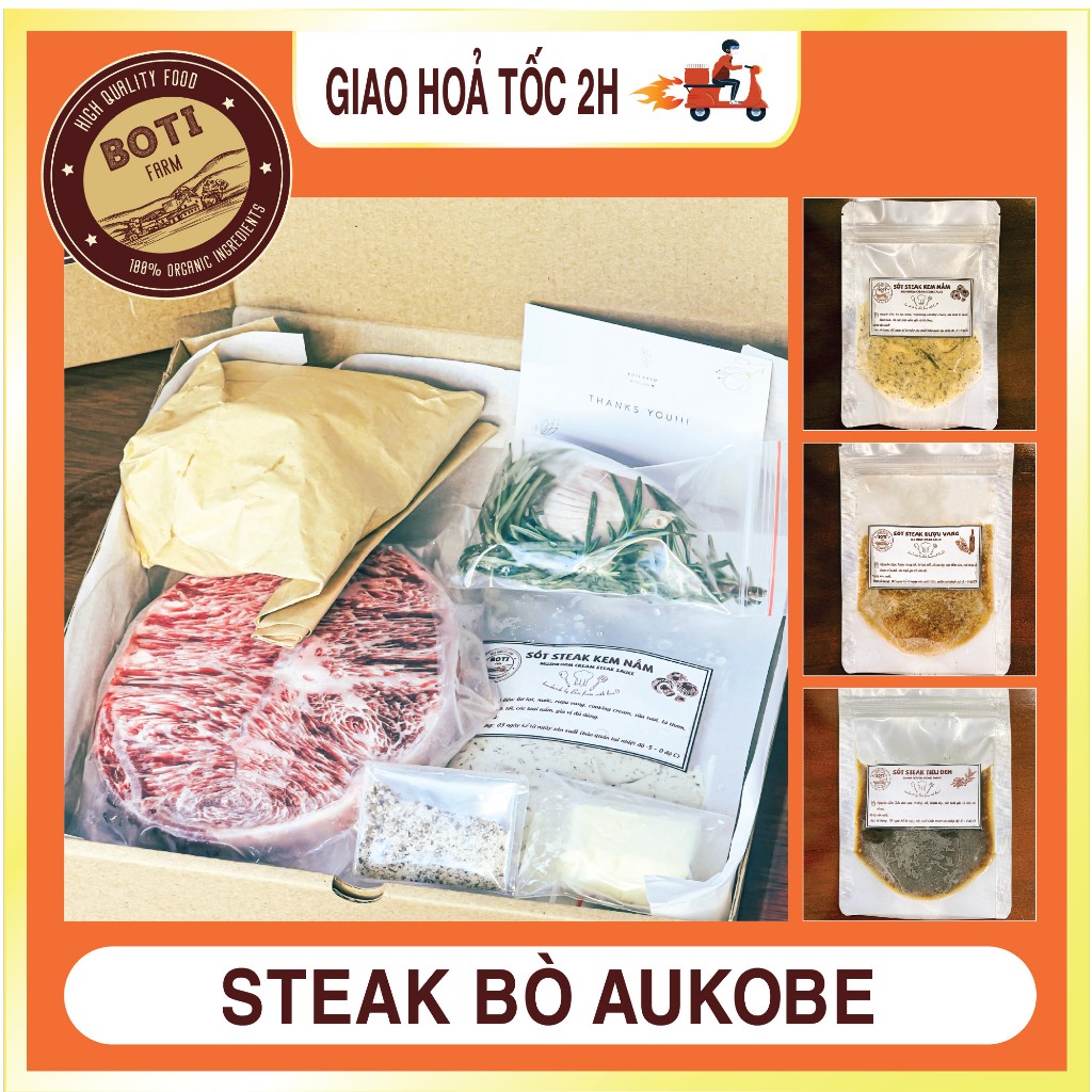 [Hỏa tốc tại HN] Set Steak, Bít Tết Lõi Vai Bò Aukobe Cao Cấp (Top ...