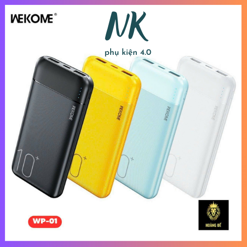 Sạc Dự Phòng chính hãng WeKome WP01 100000Mah- WP04 20000Mah Hỗ Trợ Sạc ...