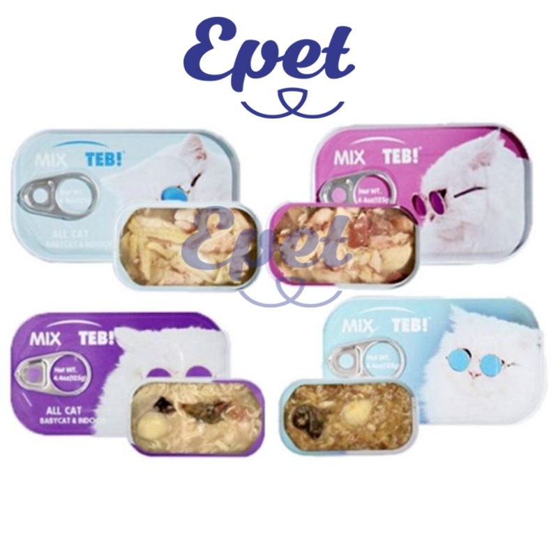 Pate MIX TEB! cao cấp giúp tăng cân cho mèo con và mèo lớn, 125G ...