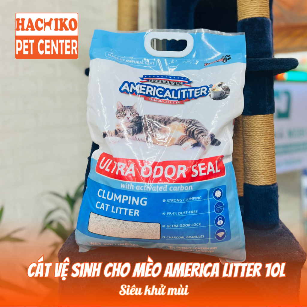 Cát vệ sinh cho mèo America Litter 10l | Shopee Việt Nam