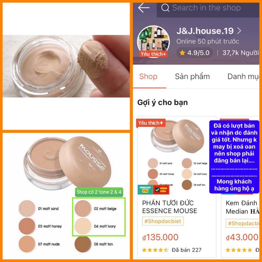 PHẤN TƯƠI ĐỨC ESSENCE MOUSE 16g | Shopee Việt Nam