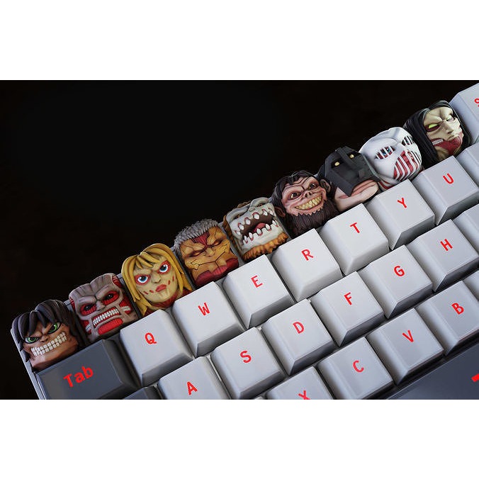 attack on titan nút bàn phím cơ - titan keycap - eren keycap | Shopee ...