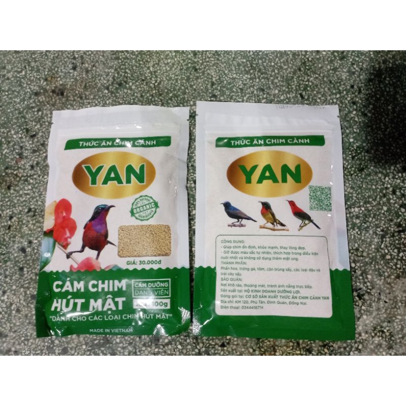 Cám YAN dưỡng thức ăn chim hút mật và ốc mít Yan dưỡng gói 100gr ...