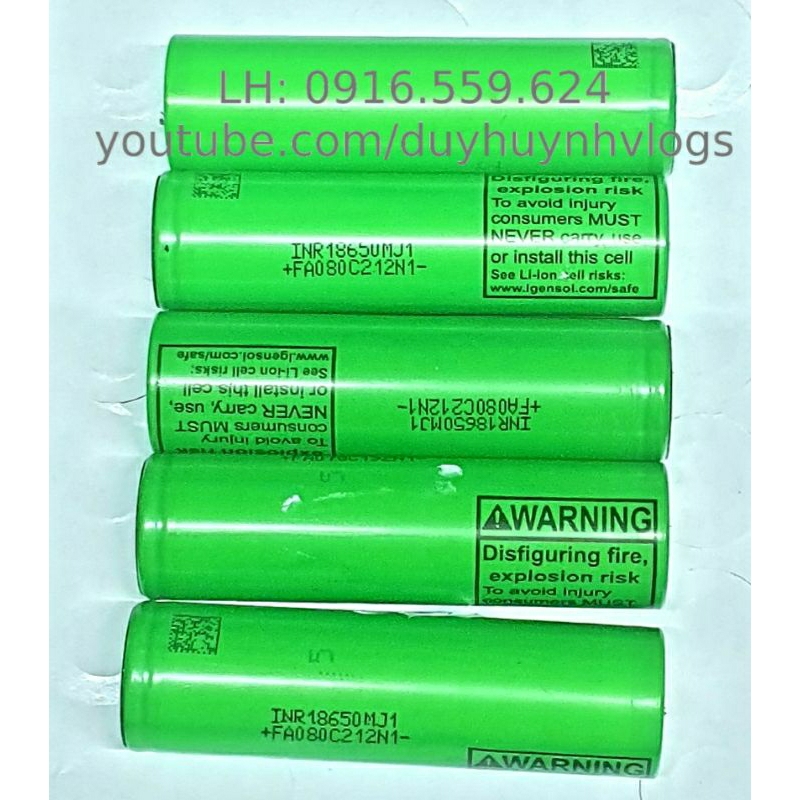 Pin LG 3500mah xả 10A Mj1 tháo khối chính hãng | Shopee Việt Nam