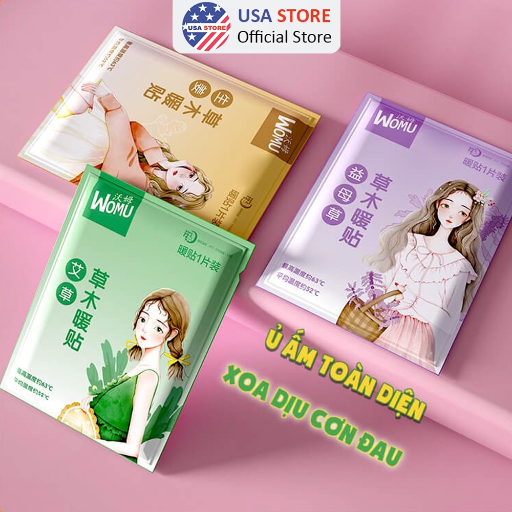 (Mới Sản Xuất) Miếng Dán Giữ Nhiệt Cơ Thể WOMU Miếng Dán Đau Bụng Kinh ...