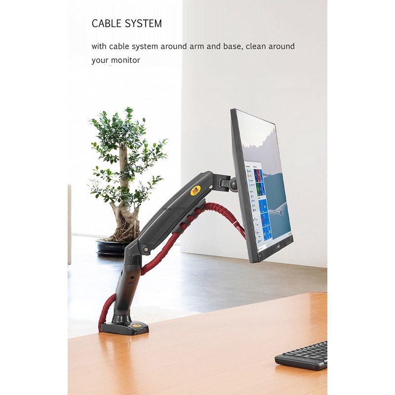 Arm NB F80 giá treo màn hình máy tính gắn bàn 17-30 inch, mới 2025 màu ...