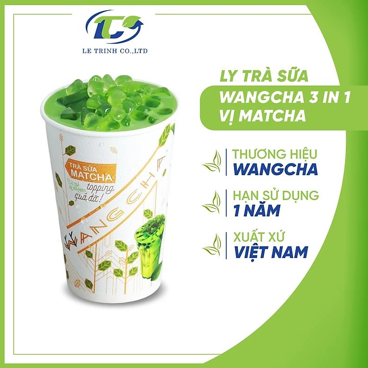 Ly Trà Sữa Wangcha Tiện Lợi Vị Matcha - Trà Sữa Matcha Thơm Ngon Có ...