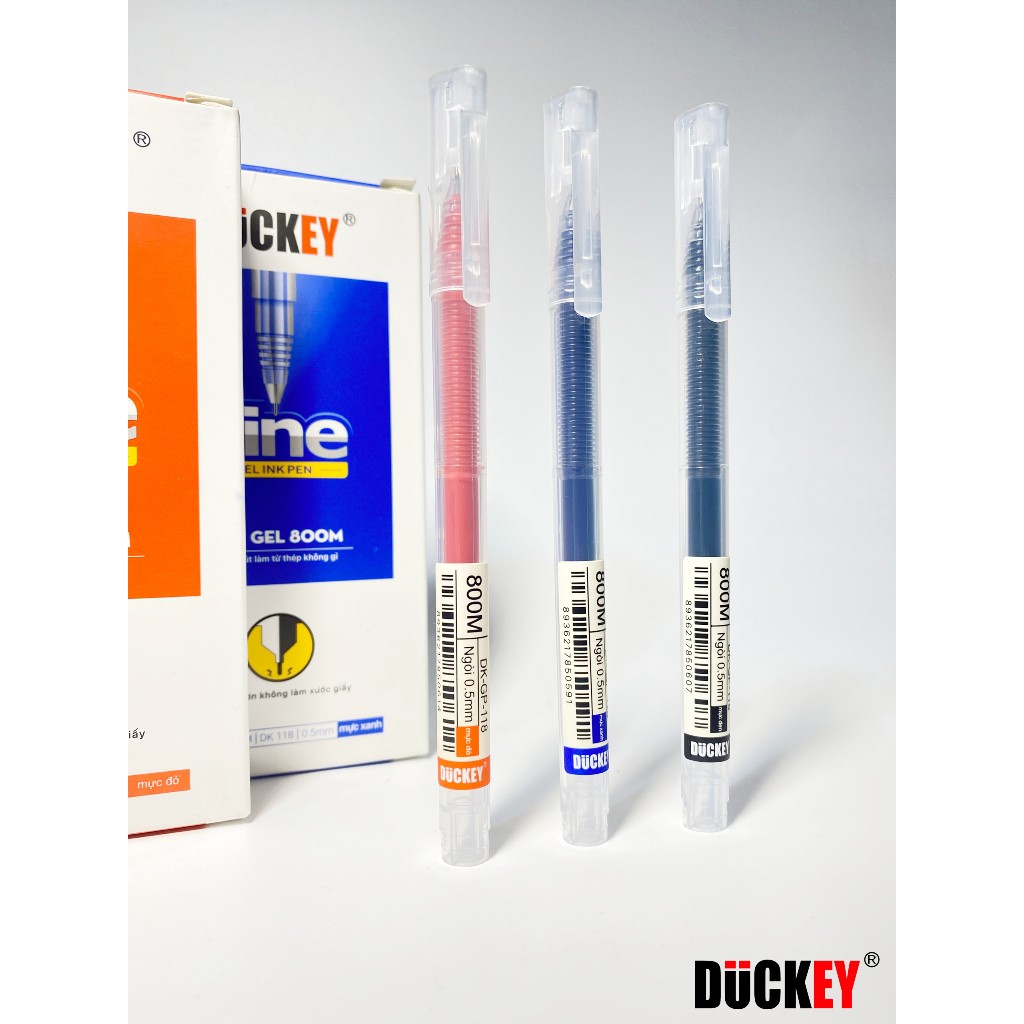 Bút Nước Văn Phòng Duckey GP-118 (0.5mm) – Hộp 12 Cây Viết Êm, Mực ...