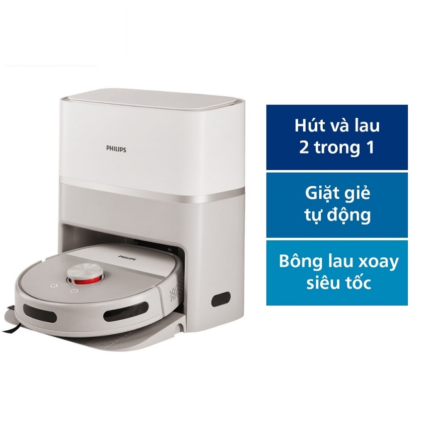 Robot Vừa Hút Bụi Vừa Lau Philips XU6500/82 lực hút 2700Pa - Bảo Hành ...
