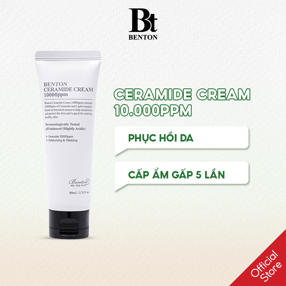 KEM DƯỠNG ẨM PHỤC HỒI DA BENTON CERAMIDE CREAM 10.000PPM 80ml | Shopee ...