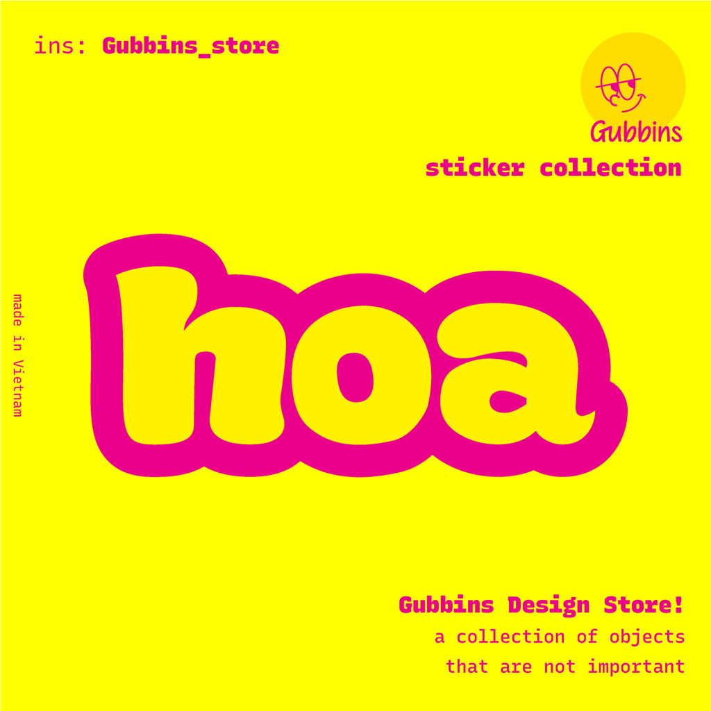 [HOA - Collection] Set Nhãn dán HOA by Gubbin Store, Set Sticker cỡ A5 ...