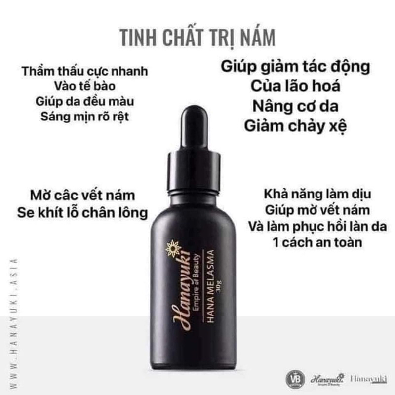 HANA MELASMA - SERUM NÁM Hanayuki | Shopee Việt Nam