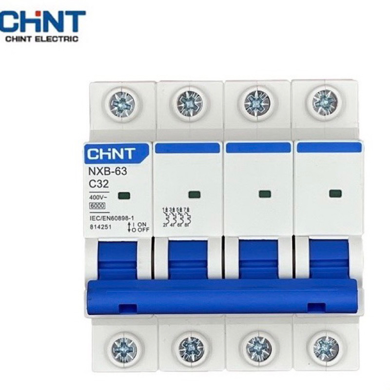 Attomat Chint 4 pha, 4P A-40A-63A -100A NXB-4P Dòng Cắt 6KA Hãng CHINT | Shopee Việt Nam