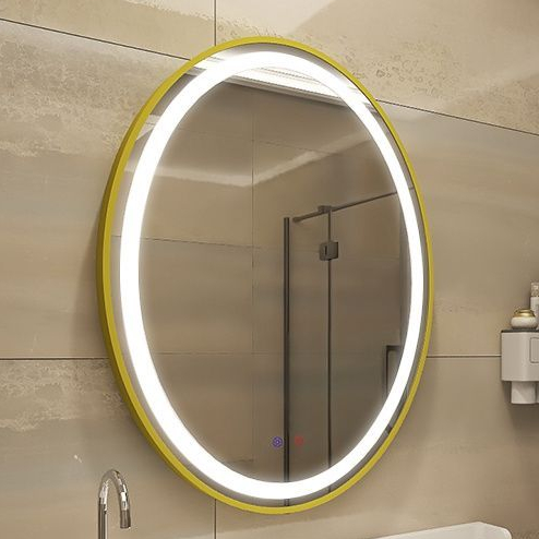 Gương LED Elip Khung Nhôm Viền, Có nút cảm ứng on/off, EL-PMV-KN ...