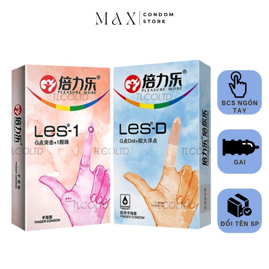 Bao cao su ngón tay Pleasure More, bao cao su siêu mỏng, bcs ngón tay ...