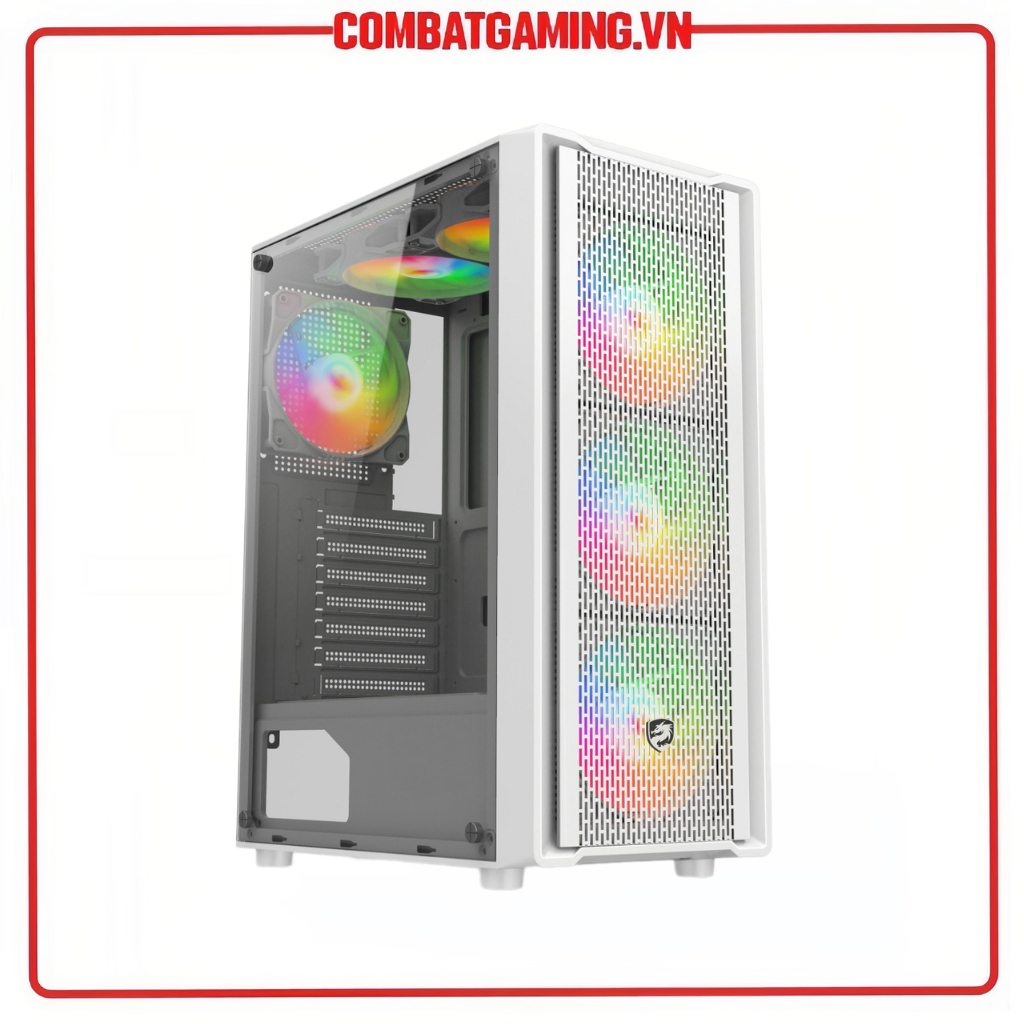 Case Máy Tính Vitra Ceres V305-G V305-M 3FRGB Black White (Sẵn 3 Fan ...