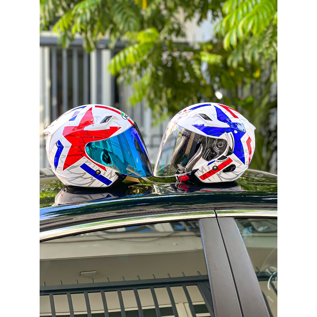 ( Tặng tem KYT và khăn ninja) NÓN 3/4 2 KÍNH KLT TEM STAR BẢN LIMITED ...