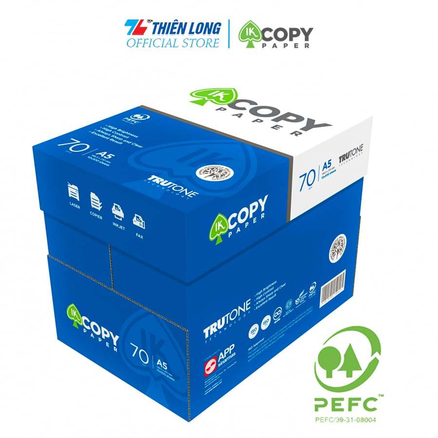Thùng 5 Ream giấy A5 70 gsm IK Copy (500 tờ) - Hàng nhập khẩu Indonesia ...