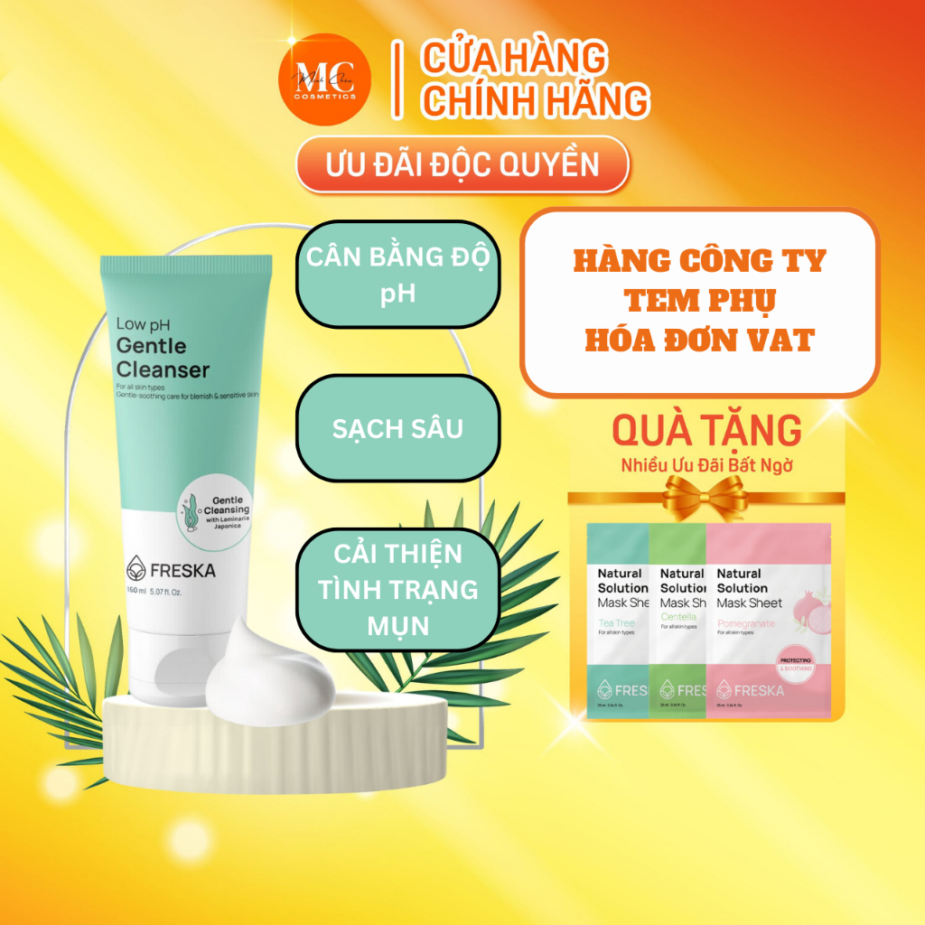 Sữa rửa mặt Freska Low pH Gentle Cleanser 150ml | Shopee Việt Nam