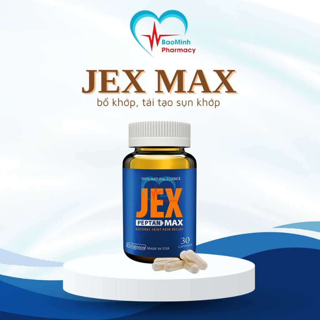 Viên Uống JEX Max Lọ 30 Viên Hỗ Trợ Làm Giảm Đau Và Tái Tạo Sụn Khớp ...
