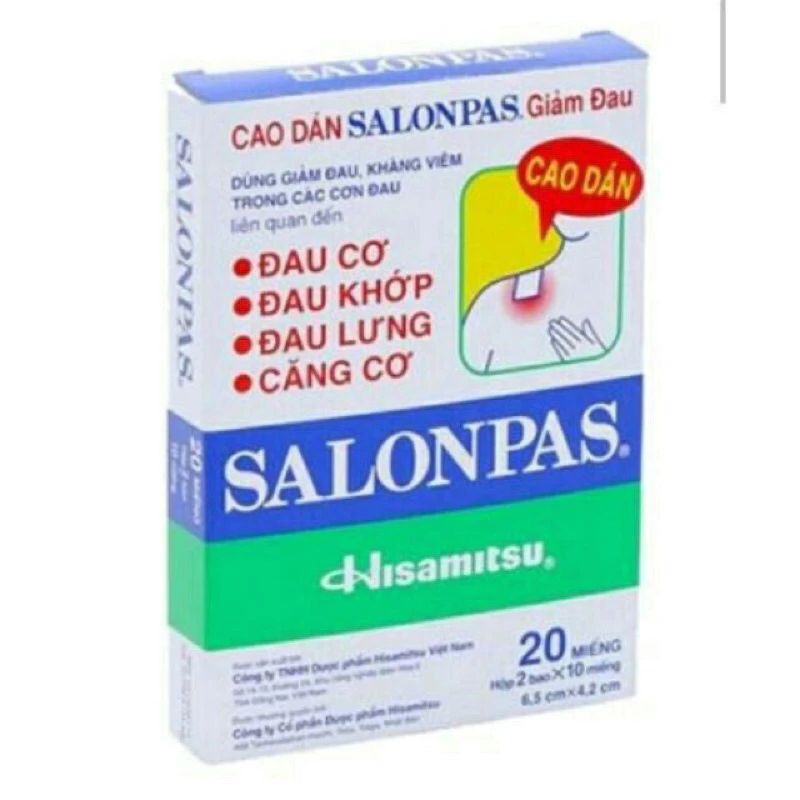 1 Hộp SALONPAS 20 Miếng | Shopee Việt Nam