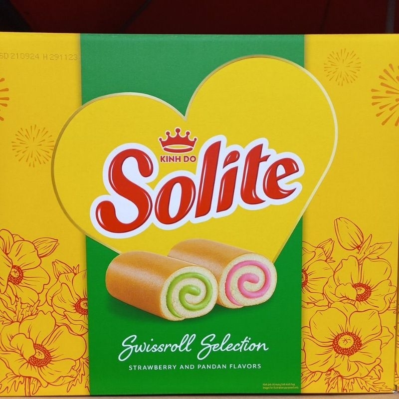 Bánh bông lan Solite 2 vị dâu và cốm 324g | Shopee Việt Nam