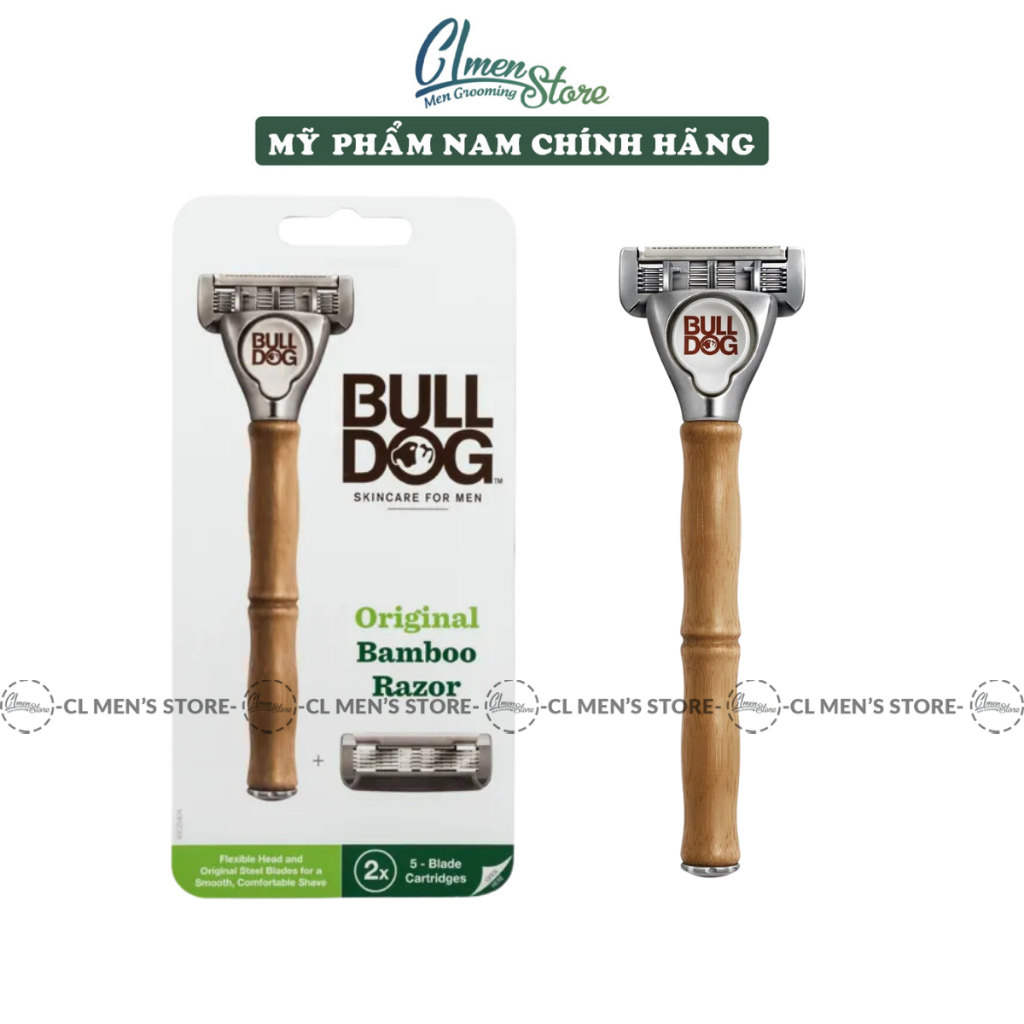 Dao Cạo Râu Bulldog Skincare Original Bamboo Razor | Shopee Việt Nam