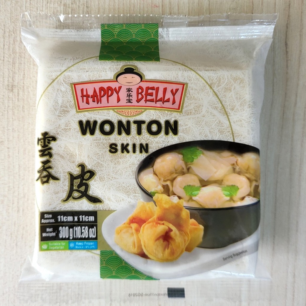 HAPPY BELLY (gói WONTON 300g) VỎ HOÀNH THÁNH Wonton Skin (HALAL) (bql ...